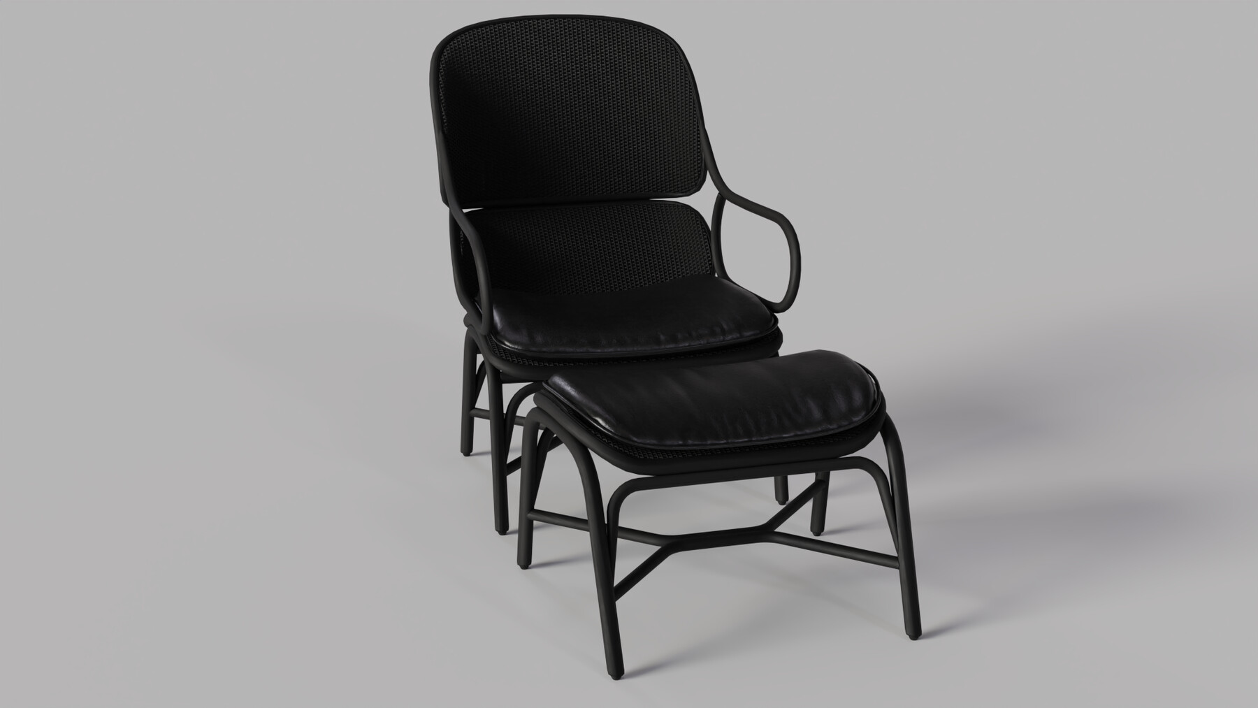 ArtStation - Expormim Frames Armchair with ottoman | Resources