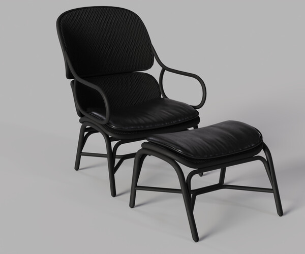 ArtStation - Expormim Frames Armchair with ottoman | Resources