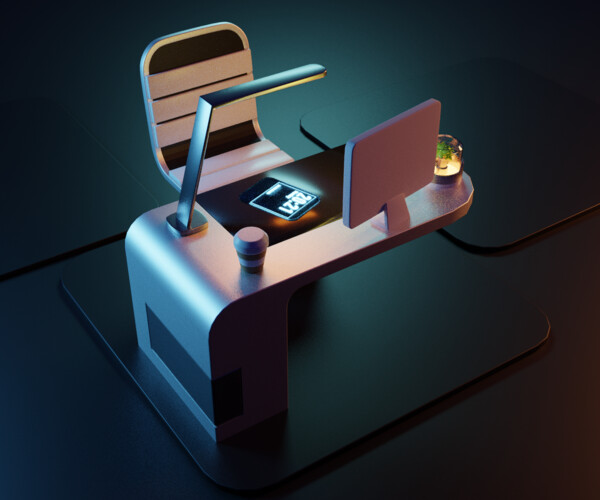 ArtStation - sci-fi office | Resources