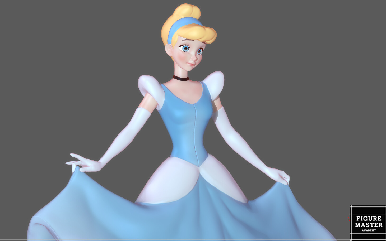 ArtStation - CINDERELLA DISNEY PRINCESS ANIMATION GIRL ANIME 3D PRINT ...