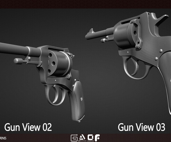 ArtStation - 25 Guns Kitbash Volume 04 | Resources