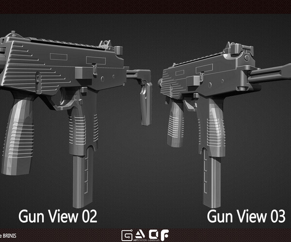 ArtStation - 25 Guns Kitbash Volume 04 | Resources