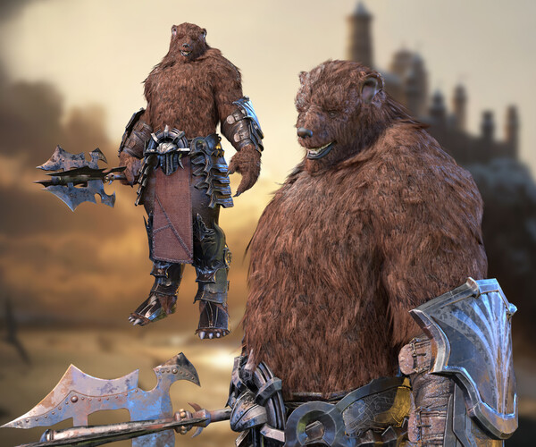 ArtStation - Bear Warrior | Game Assets
