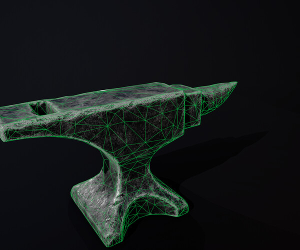 ArtStation - ANVIL PBR Low Poly Game ready Low-poly 3D model | Game Assets