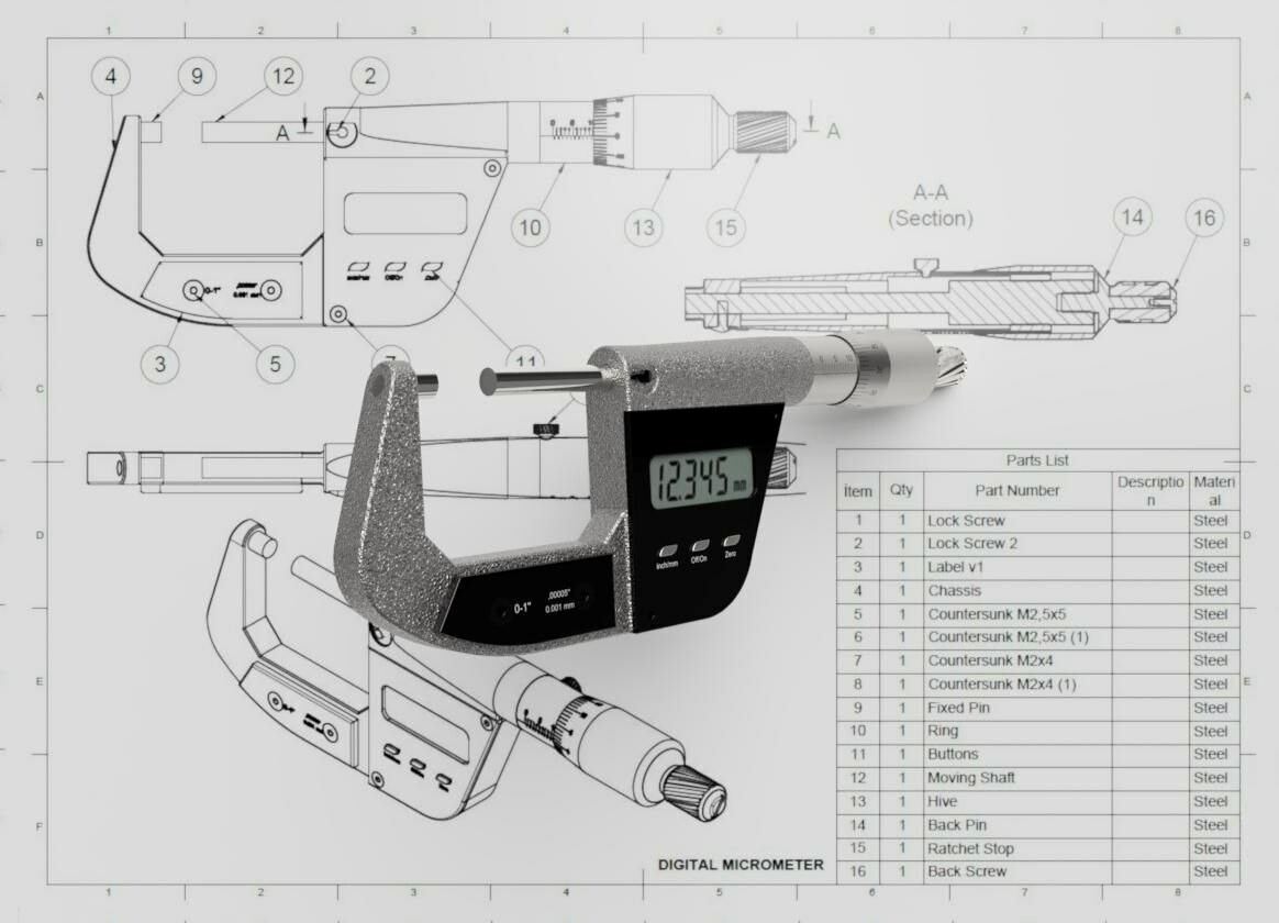 ArtStation - Digital Micrometer | Resources
