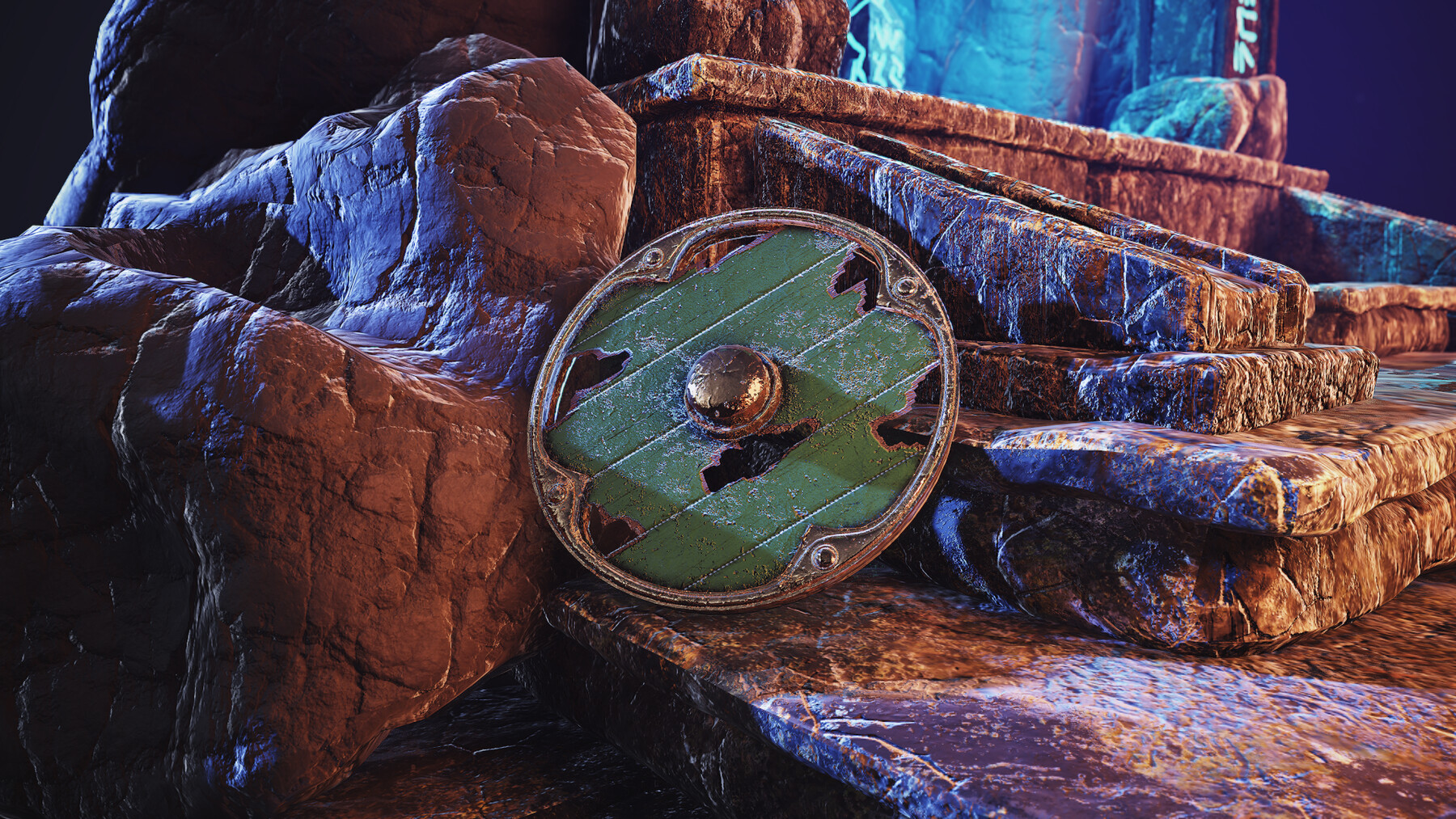 ArtStation - Magic Altar Low Poly PBR Game ready Low-poly | Game Assets