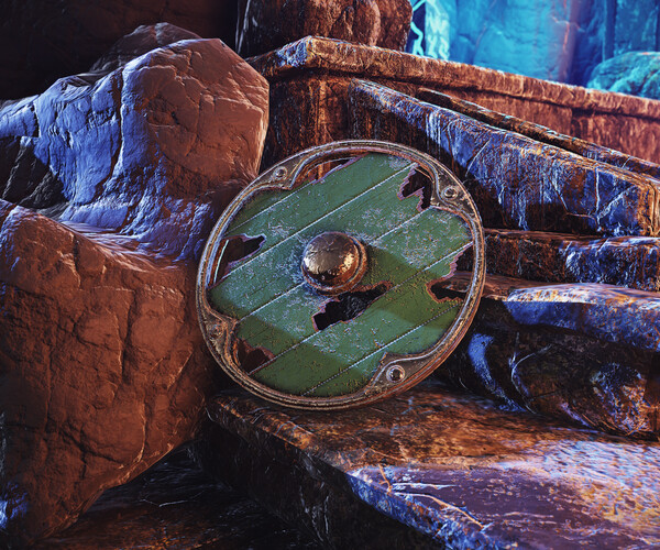 ArtStation - Magic Altar Low Poly PBR Game ready Low-poly | Game Assets