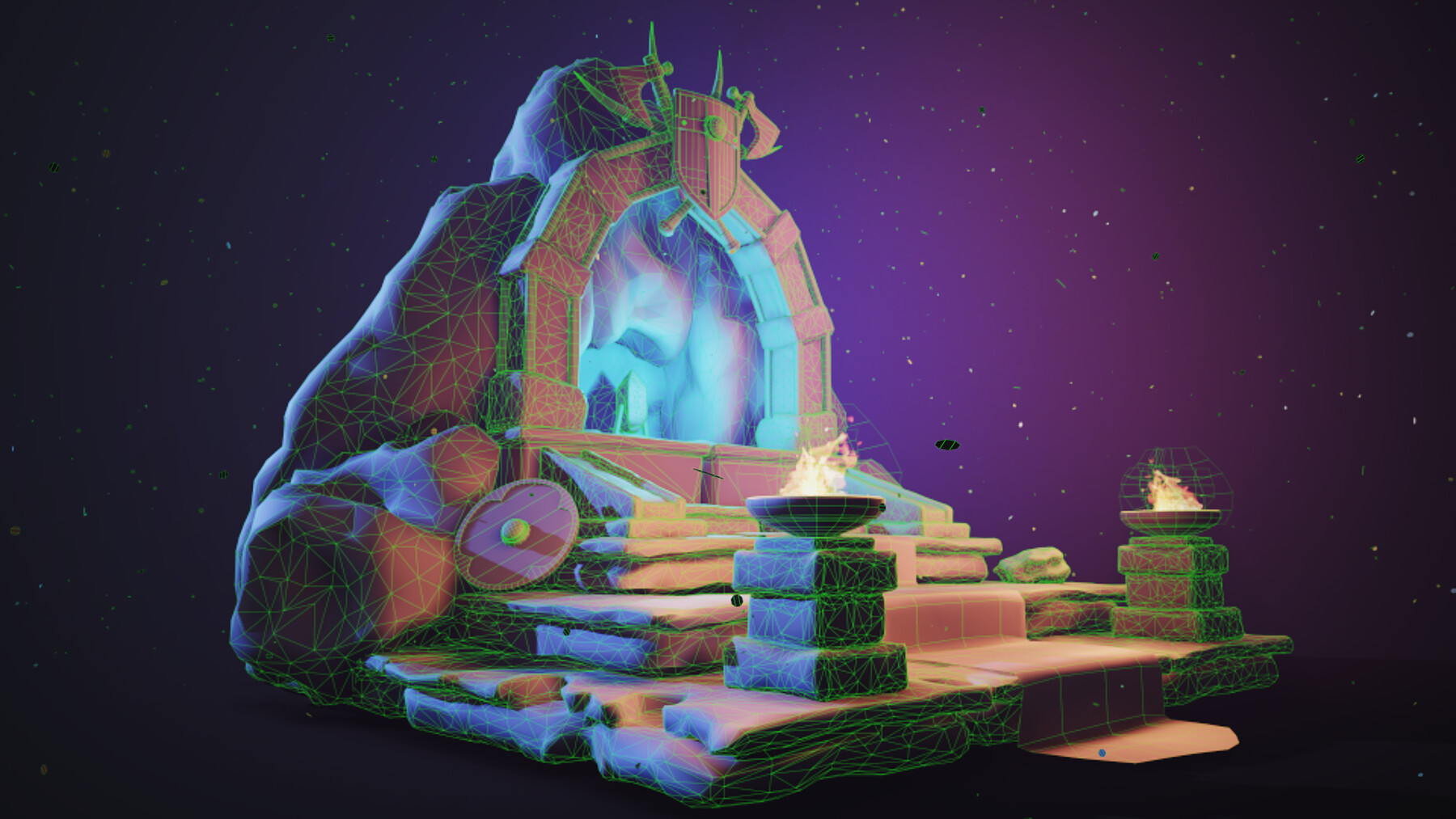 ArtStation - Magic Altar Low Poly PBR Game ready Low-poly | Game Assets