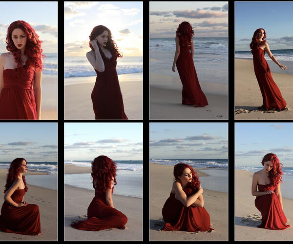 ArtStation - x144 Dancing Beach at Sunset - Pose Reference Pack | Resources