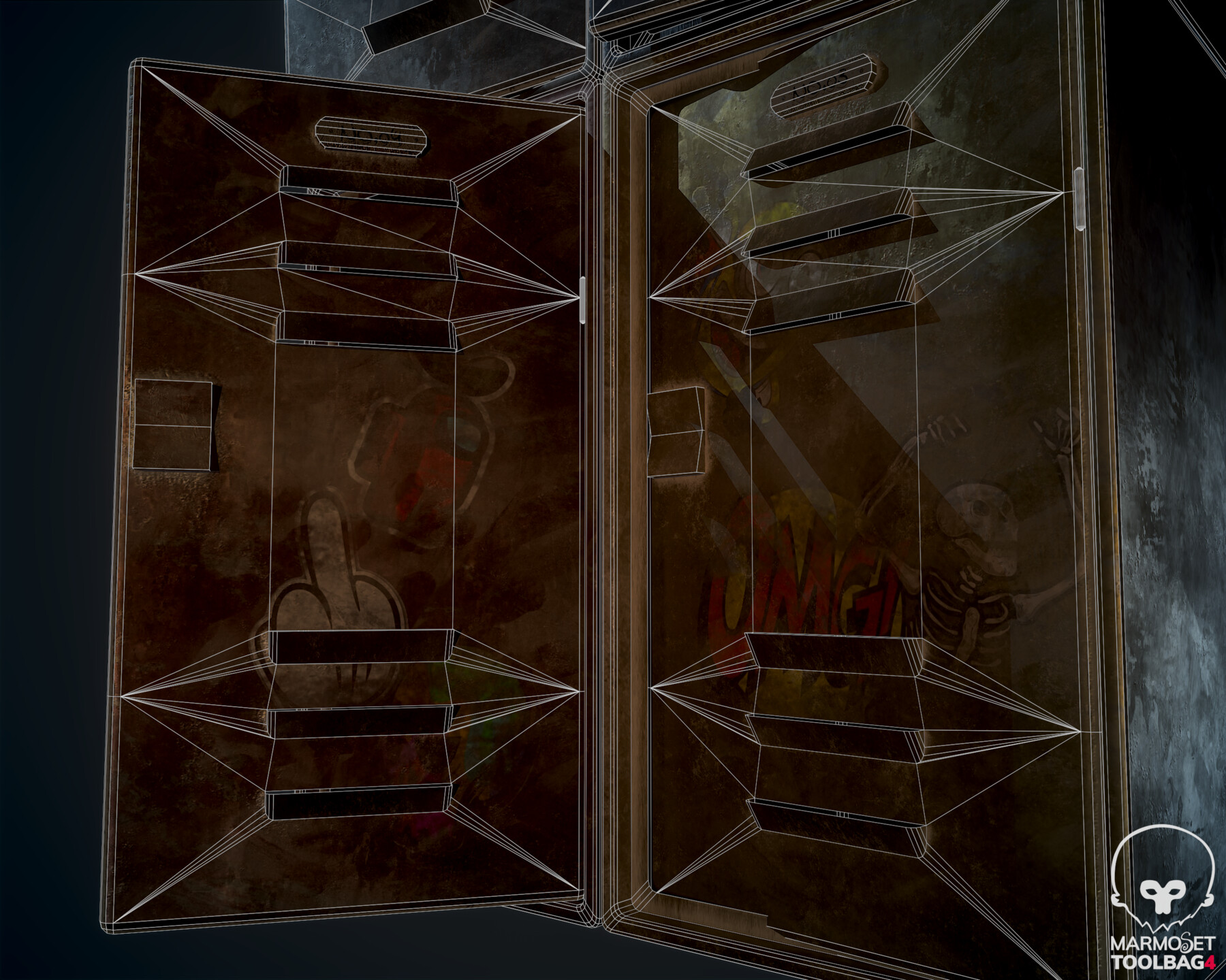 ArtStation - 3D Old locker | Game Assets