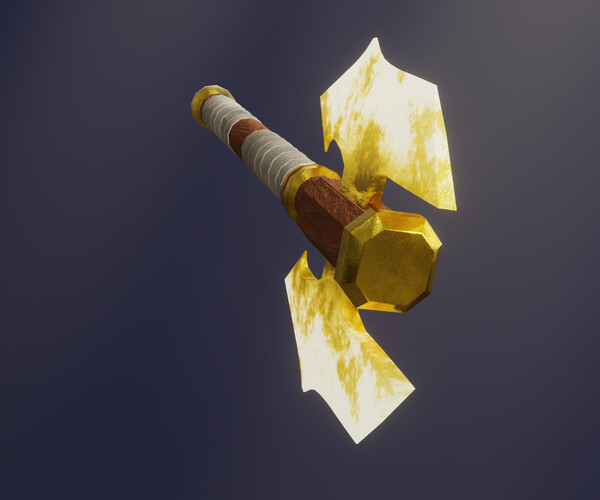 ArtStation - Double Bit Light Axe - Model 01 | Game Assets