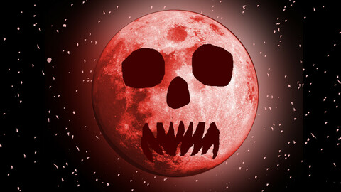 ArtStation - Face of the Blood Moon (PC & Phone Wallpapers) | Artworks