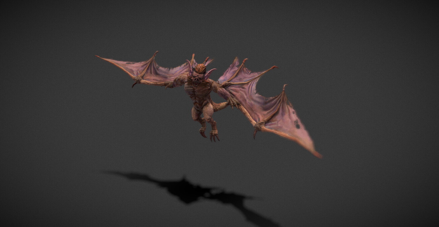 ArtStation - Fantasy Creature - Battle Bat | Game Assets