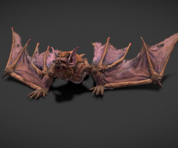 ArtStation - Fantasy Creature - Battle Bat | Game Assets