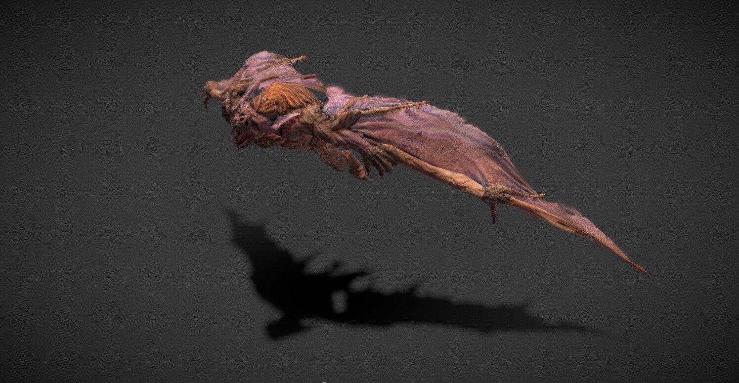 ArtStation - Fantasy Creature - Battle Bat | Game Assets