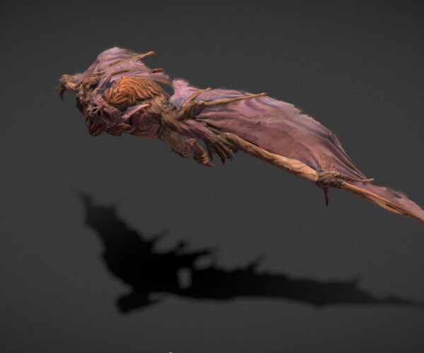 ArtStation - Fantasy Creature - Battle Bat | Game Assets