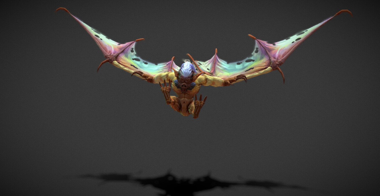 ArtStation - Fantasy Creature - Battle Bat | Game Assets