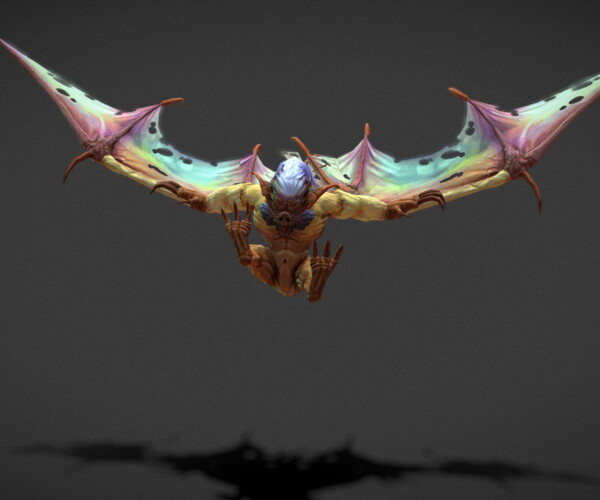 ArtStation - Fantasy Creature - Battle Bat | Game Assets