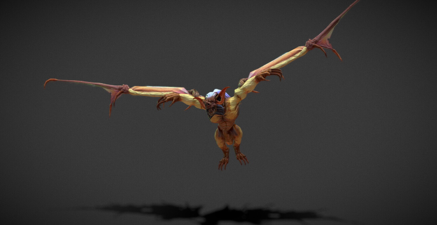 ArtStation - Fantasy Creature - Battle Bat | Game Assets