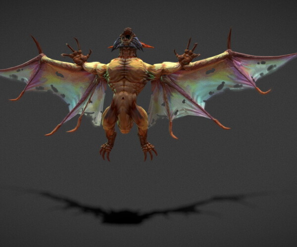 ArtStation - Fantasy Creature - Battle Bat | Game Assets
