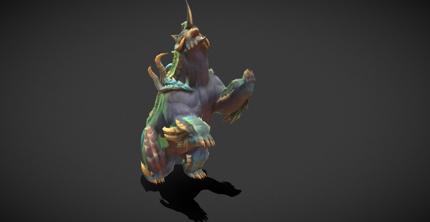 ArtStation - Fantasy Creature - Battle Bear | Game Assets