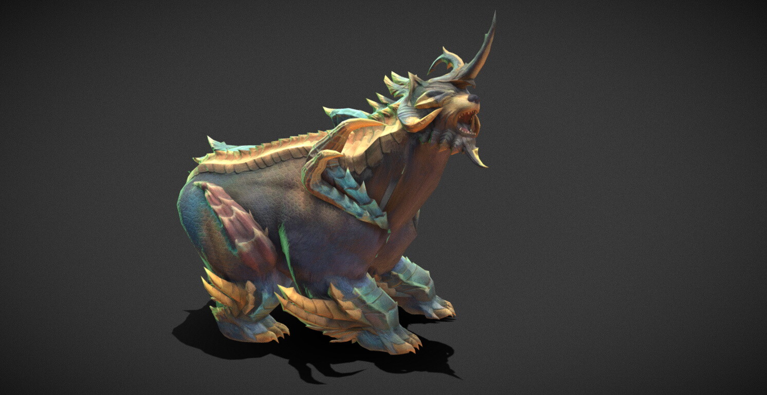 ArtStation - Fantasy Creature - Battle Bear | Game Assets
