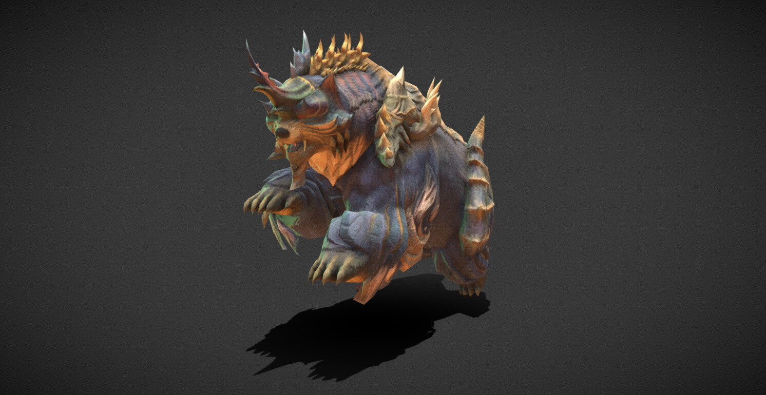 ArtStation - Fantasy Creature - Battle Bear | Game Assets