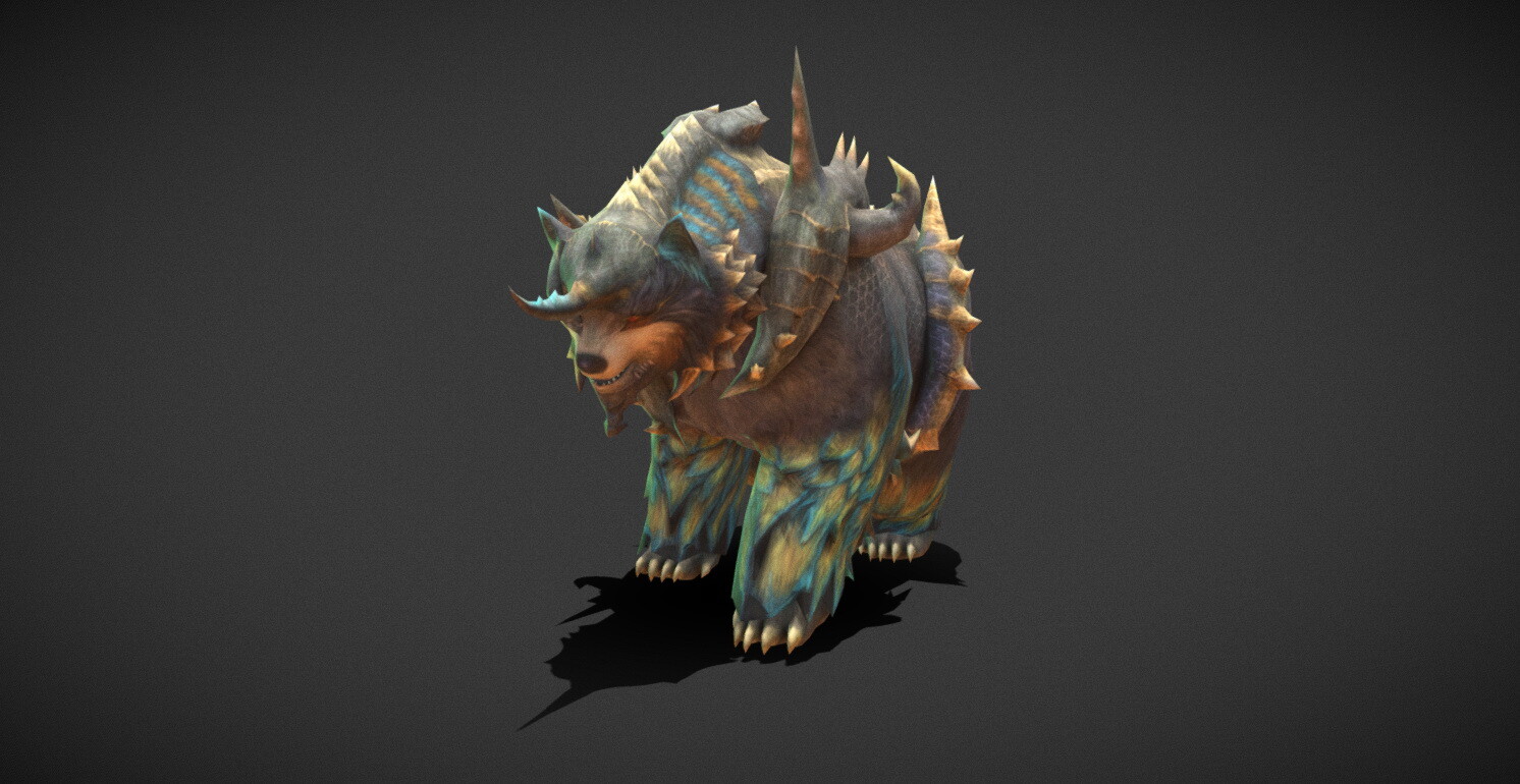 ArtStation - Fantasy Creature - Battle Bear | Game Assets