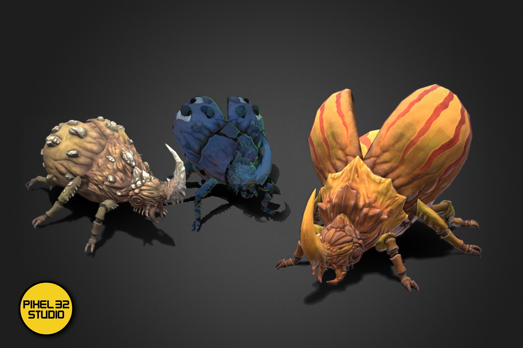 ArtStation - Fantasy Creature - Battle Beetle | Game Assets