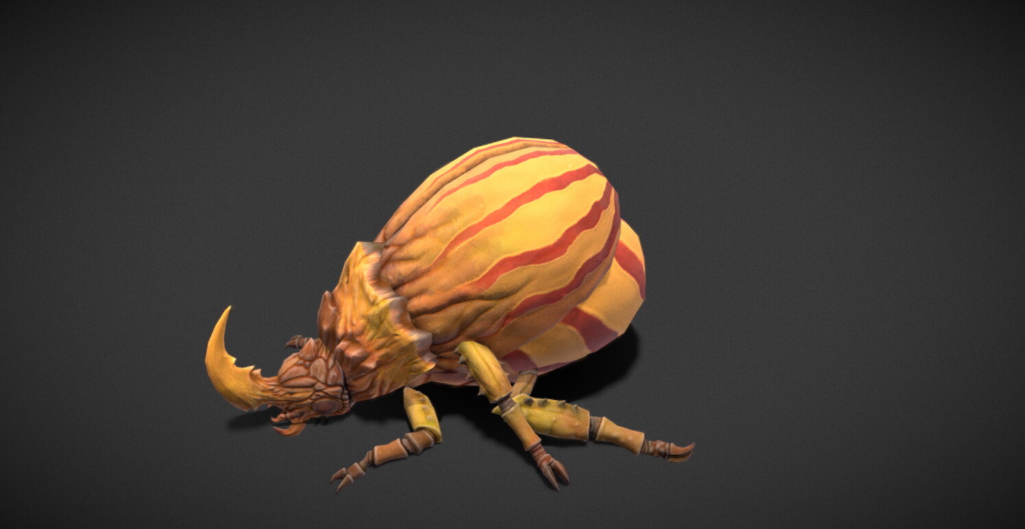 ArtStation - Fantasy Creature - Battle Beetle | Game Assets