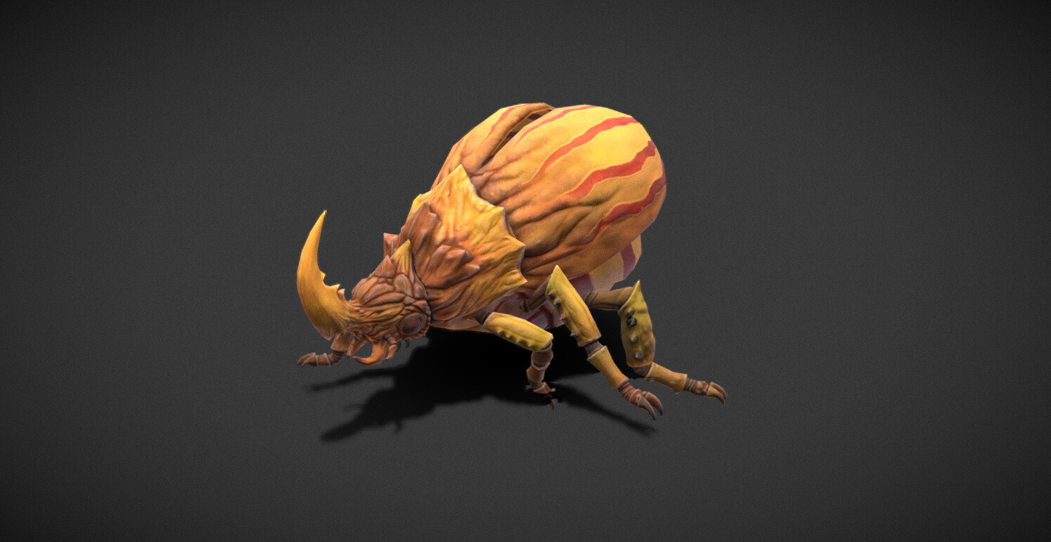 ArtStation - Fantasy Creature - Battle Beetle | Game Assets