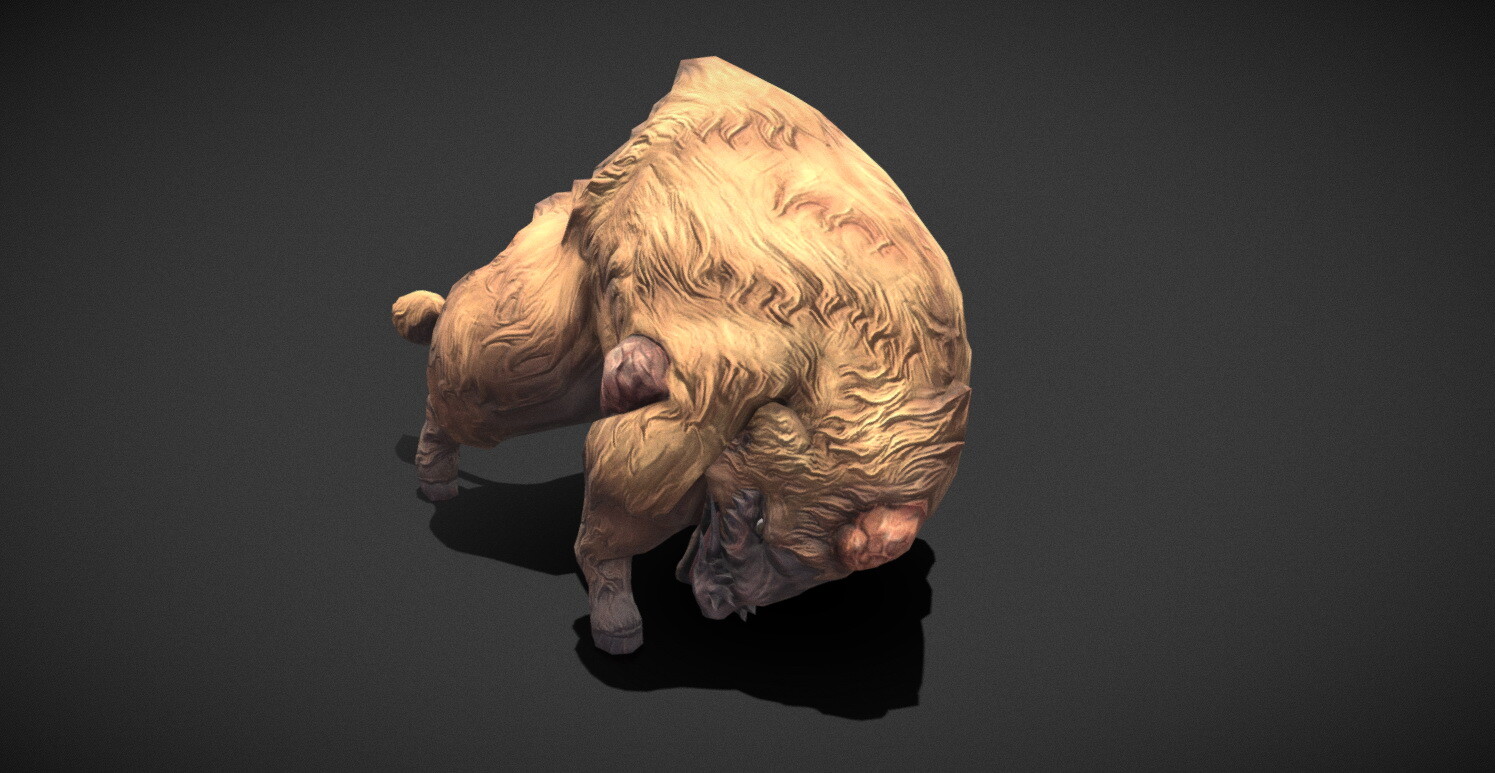 ArtStation - Fantasy Creature - Battle Boar | Game Assets