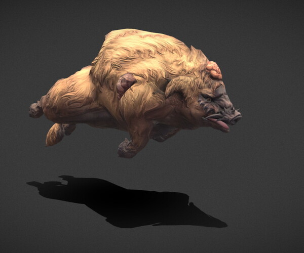 ArtStation - Fantasy Creature - Battle Boar | Game Assets