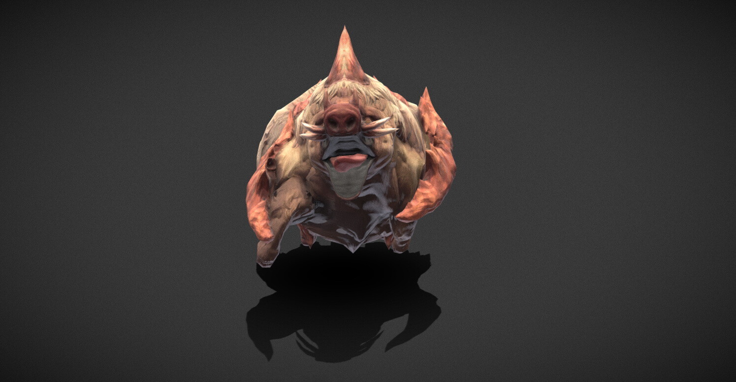 ArtStation - Fantasy Creature - Battle Boar | Game Assets
