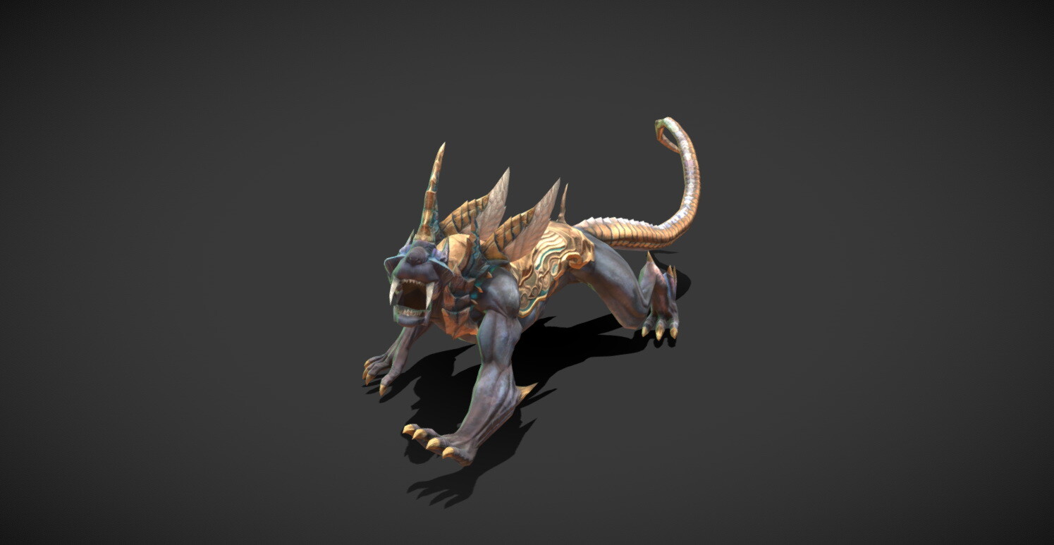 ArtStation - Fantasy Creature - Battle Leopard | Game Assets