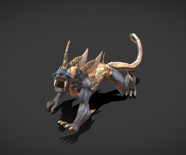 ArtStation - Fantasy Creature - Battle Leopard | Game Assets
