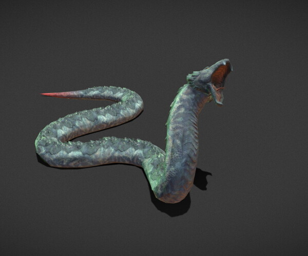 ArtStation - Fantasy Creature - Battle Snake | Game Assets
