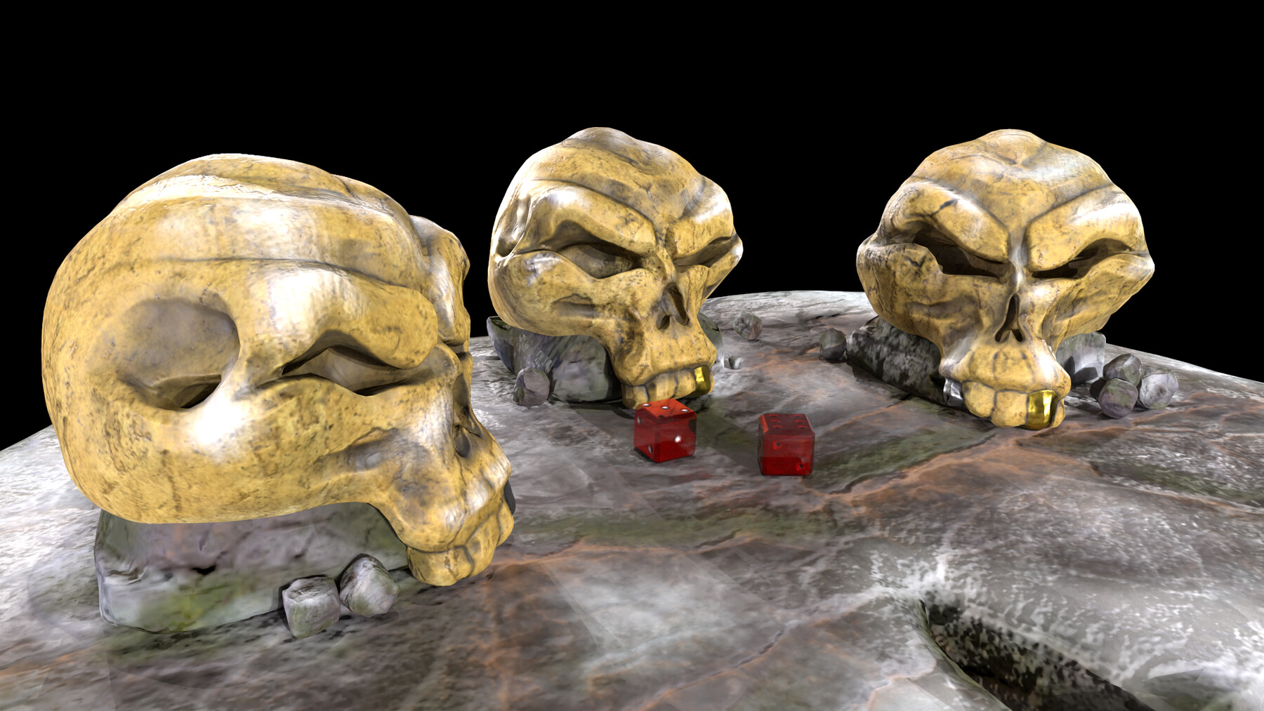 ArtStation - Stylized magic skulls | Game Assets