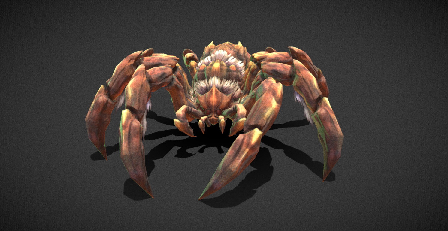 ArtStation - Fantasy Creature - Battle Spider | Game Assets