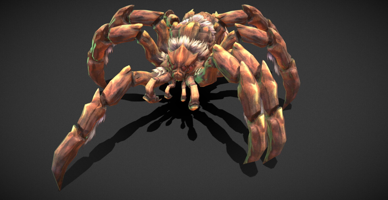 ArtStation - Fantasy Creature - Battle Spider | Game Assets