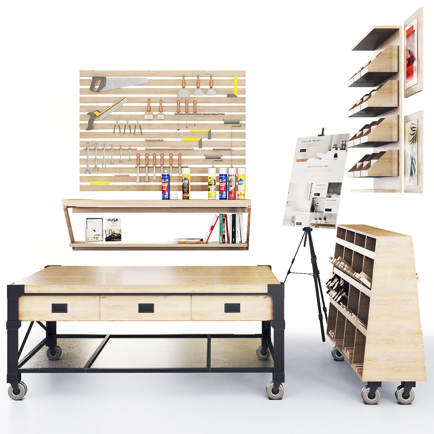 ArtStation - Work tools Work shop carpenter | Resources