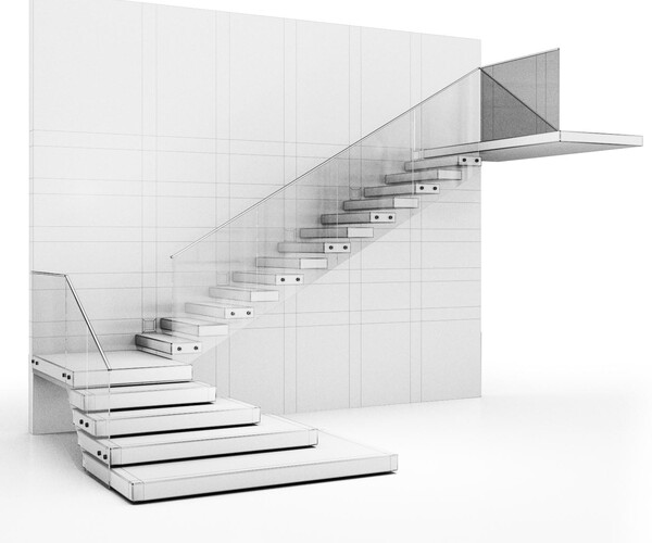 ArtStation - Stairs stairbox staircase woodenstairs | Resources