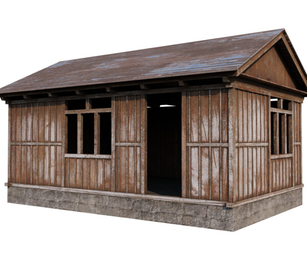 ArtStation - Wooden Shack | Game Assets