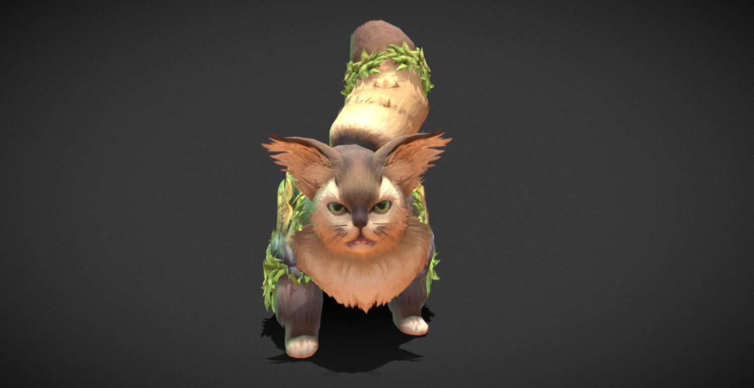 ArtStation - Fantasy Creature - Combat Cat | Game Assets