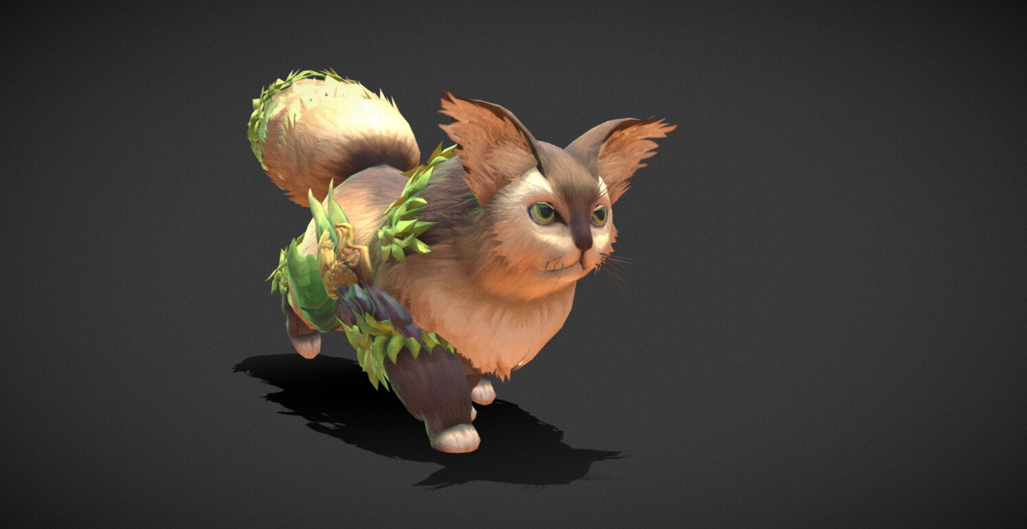 ArtStation - Fantasy Creature - Combat Cat | Game Assets
