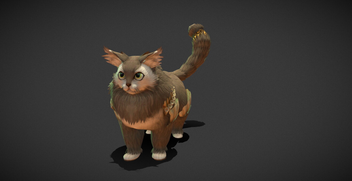 ArtStation - Fantasy Creature - Combat Cat | Game Assets