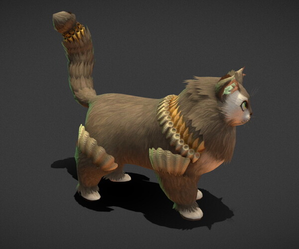 ArtStation - Fantasy Creature - Combat Cat | Game Assets