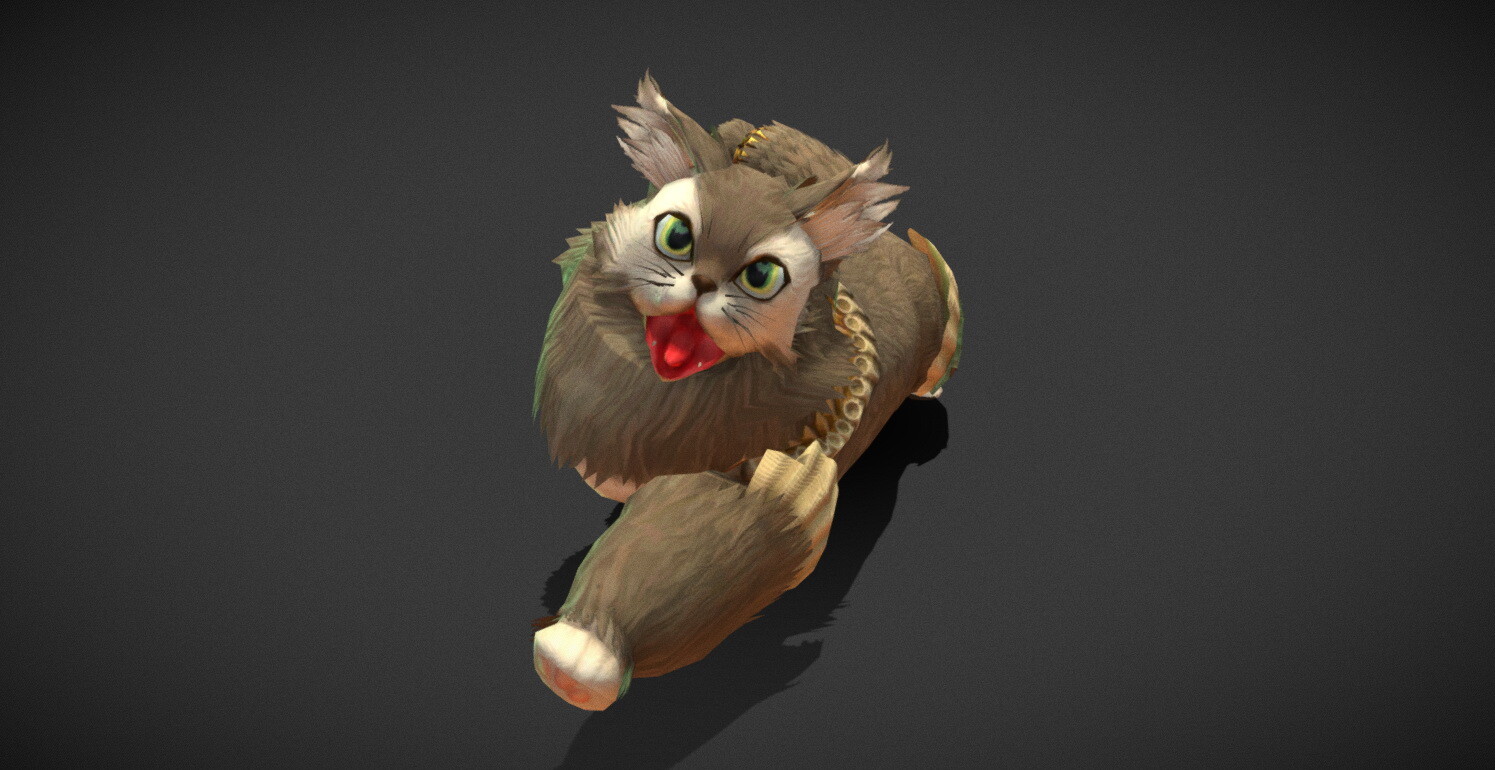 ArtStation - Fantasy Creature - Combat Cat | Game Assets