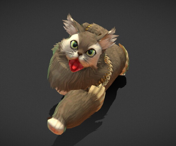 ArtStation - Fantasy Creature - Combat Cat | Game Assets