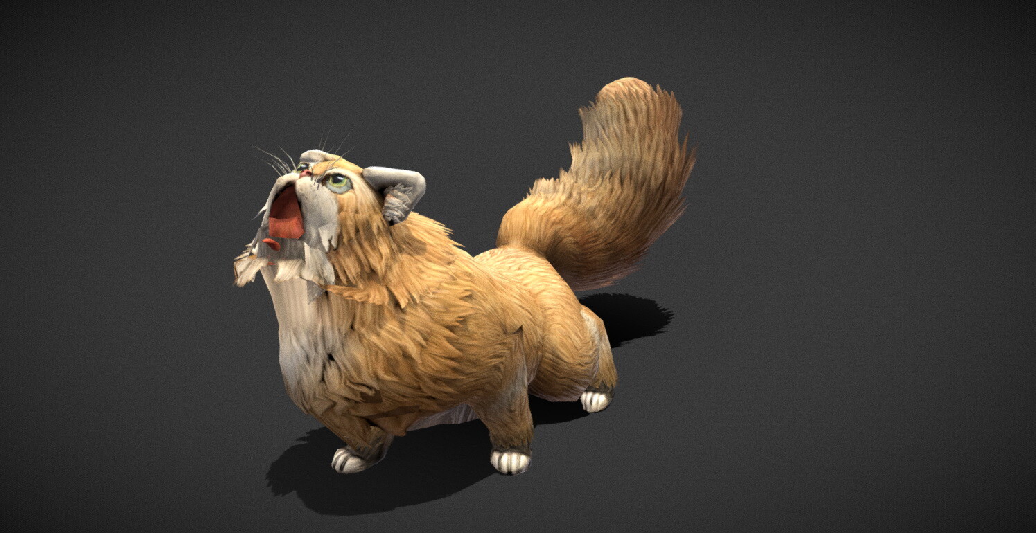 ArtStation - Fantasy Creature - Combat Cat | Game Assets